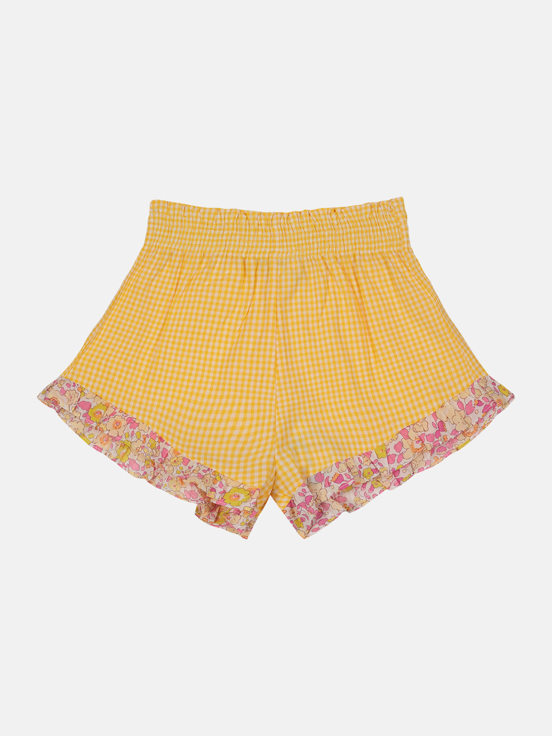 Shorts Farfalla Patchwork Liberty Betsy Giallo