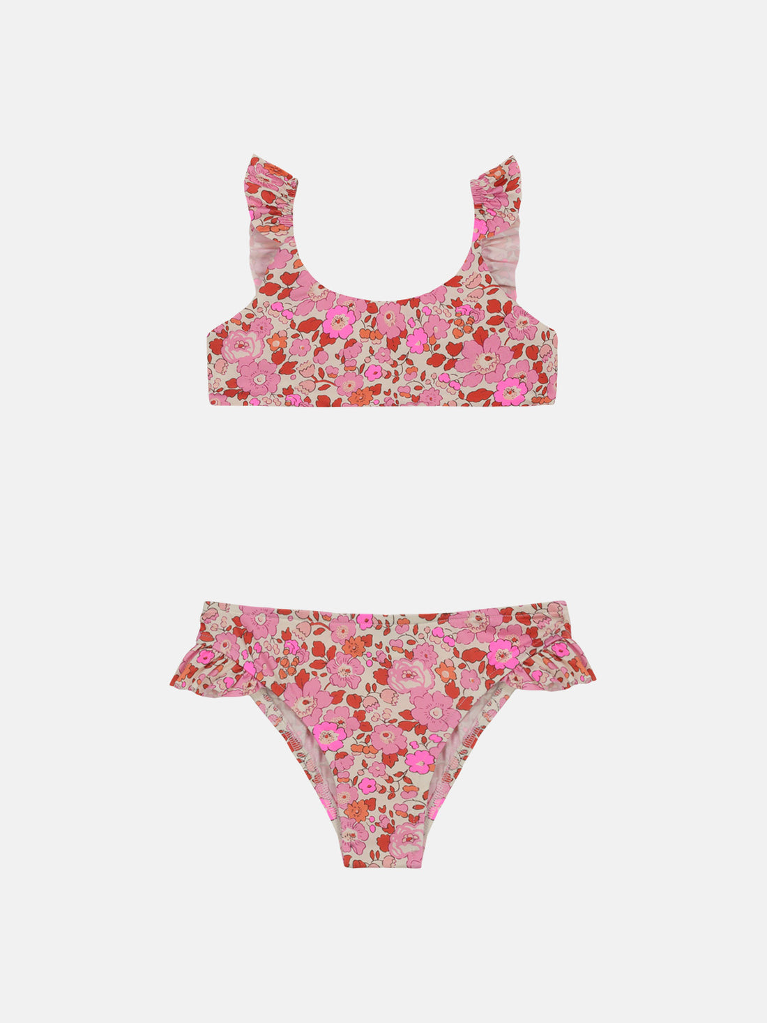 Bikini Bambina Slip Girogamba Liberty Betsy Fluo Fuxia