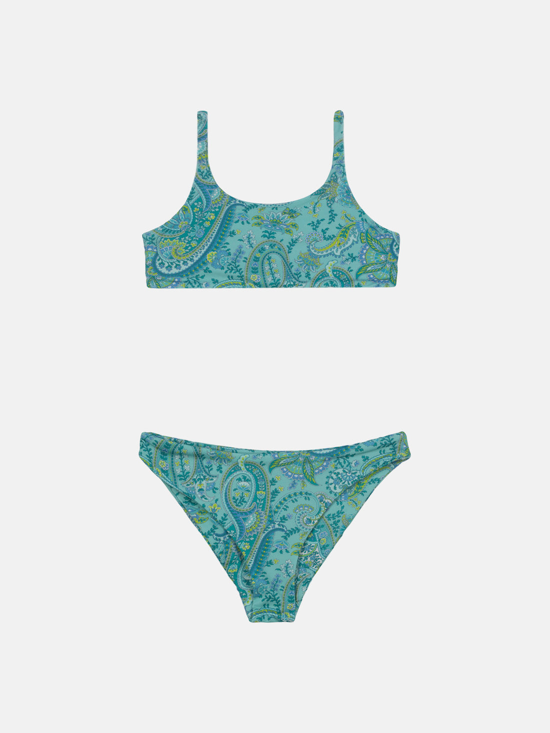 Bikini Bambina Liberty Cashmere Verde Acqua