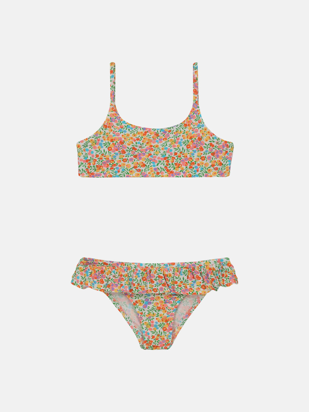 Bikini Bambina Slip Balza Liberty Wiltshire Arancio