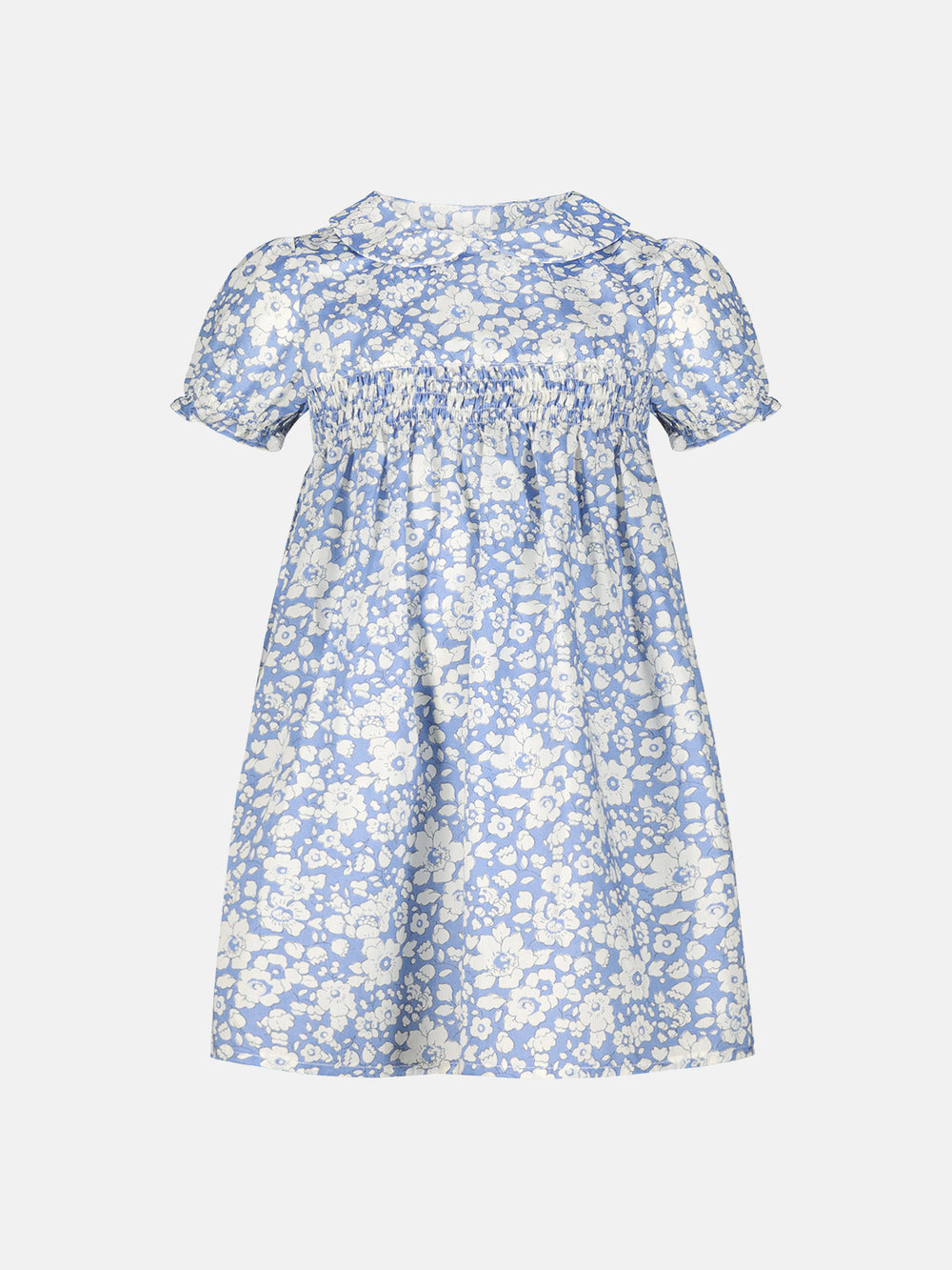Liberty Betsy Boo Smock Dress Light Blue